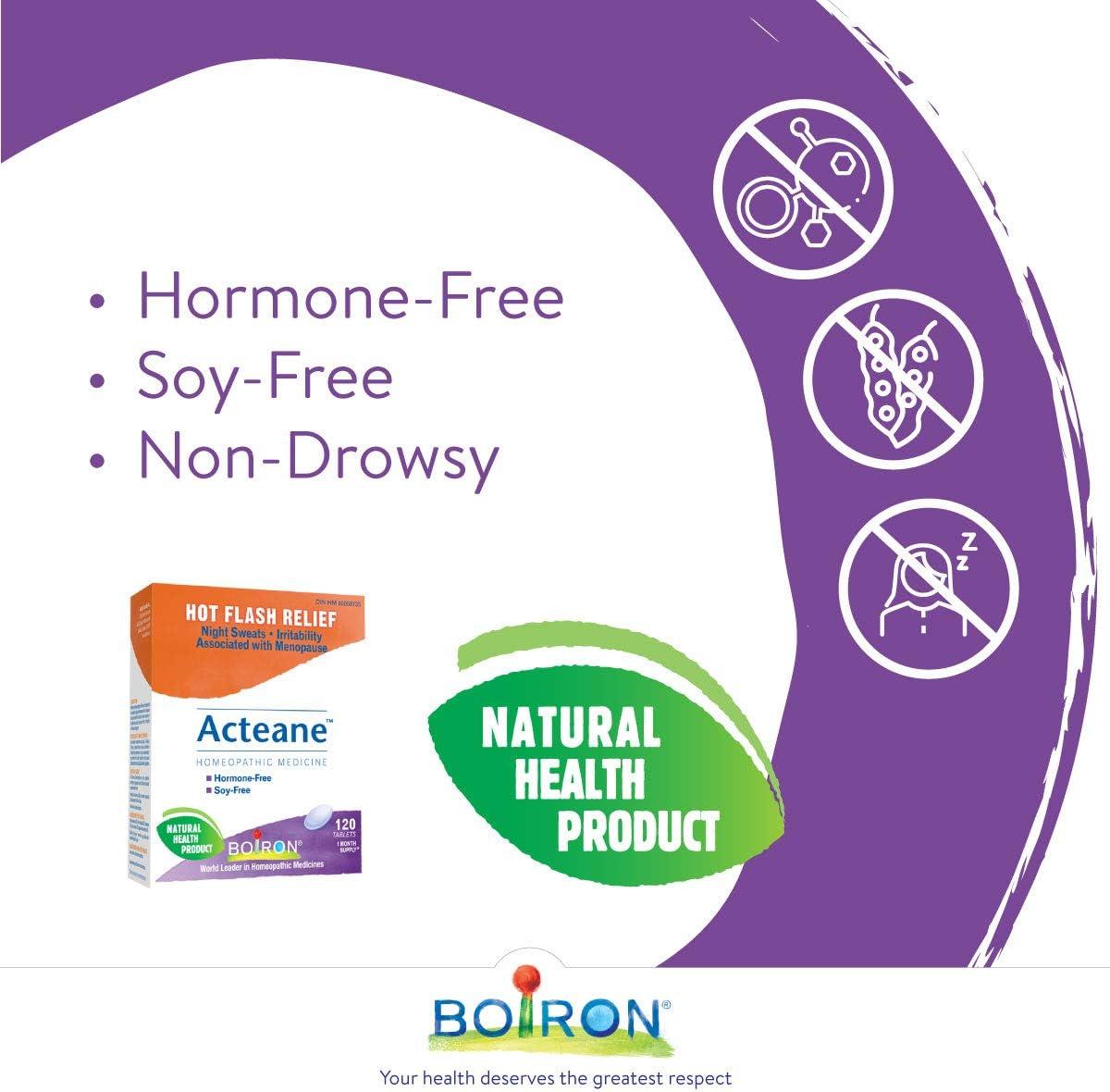 Boiron Acteane 120 CT for Hot Flashes Relief - Natural Menopause Support