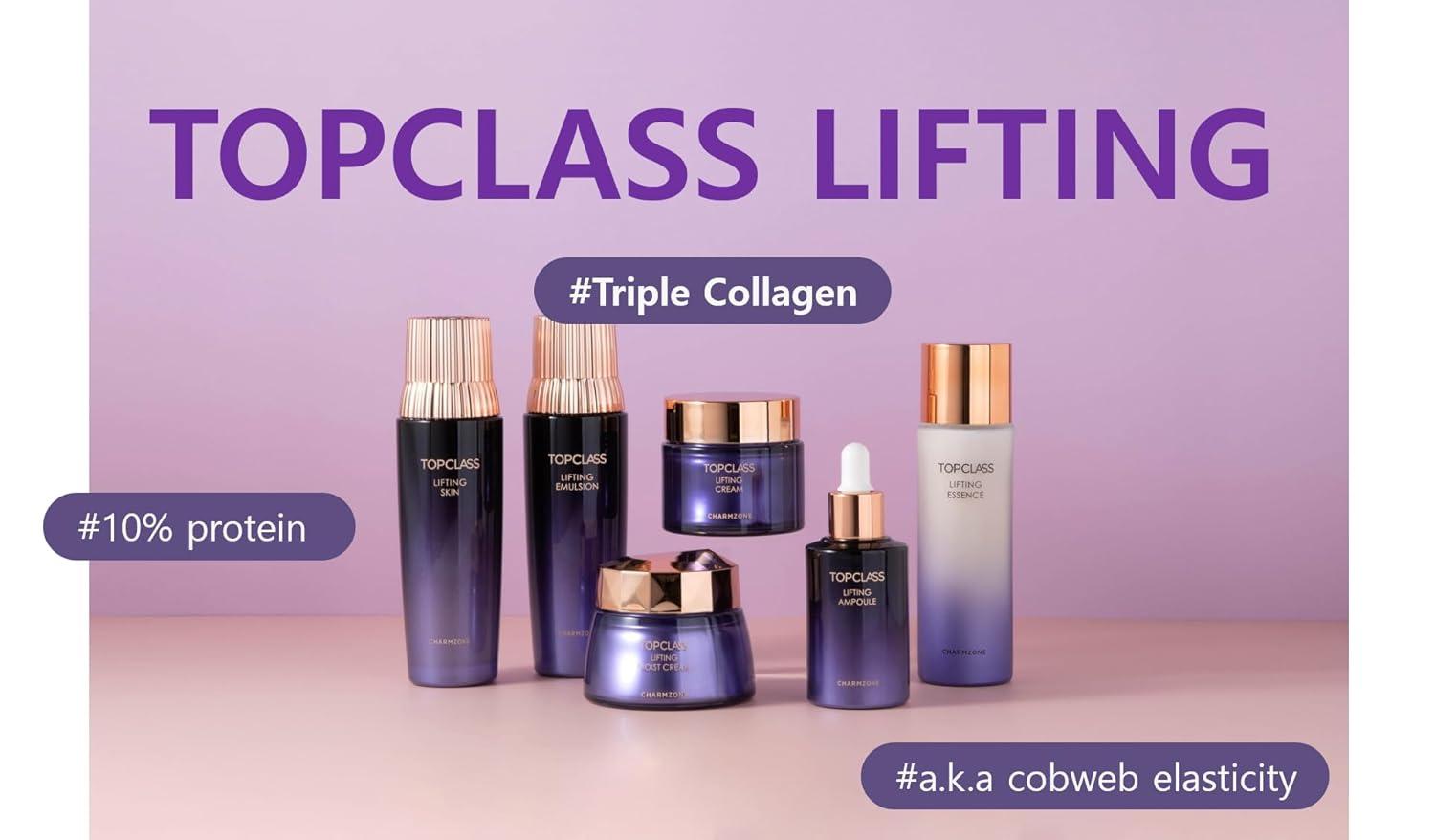 CHARMZONE TopClass Lifting Essence 3.38 Fl. Oz - Triple Collagen ...
