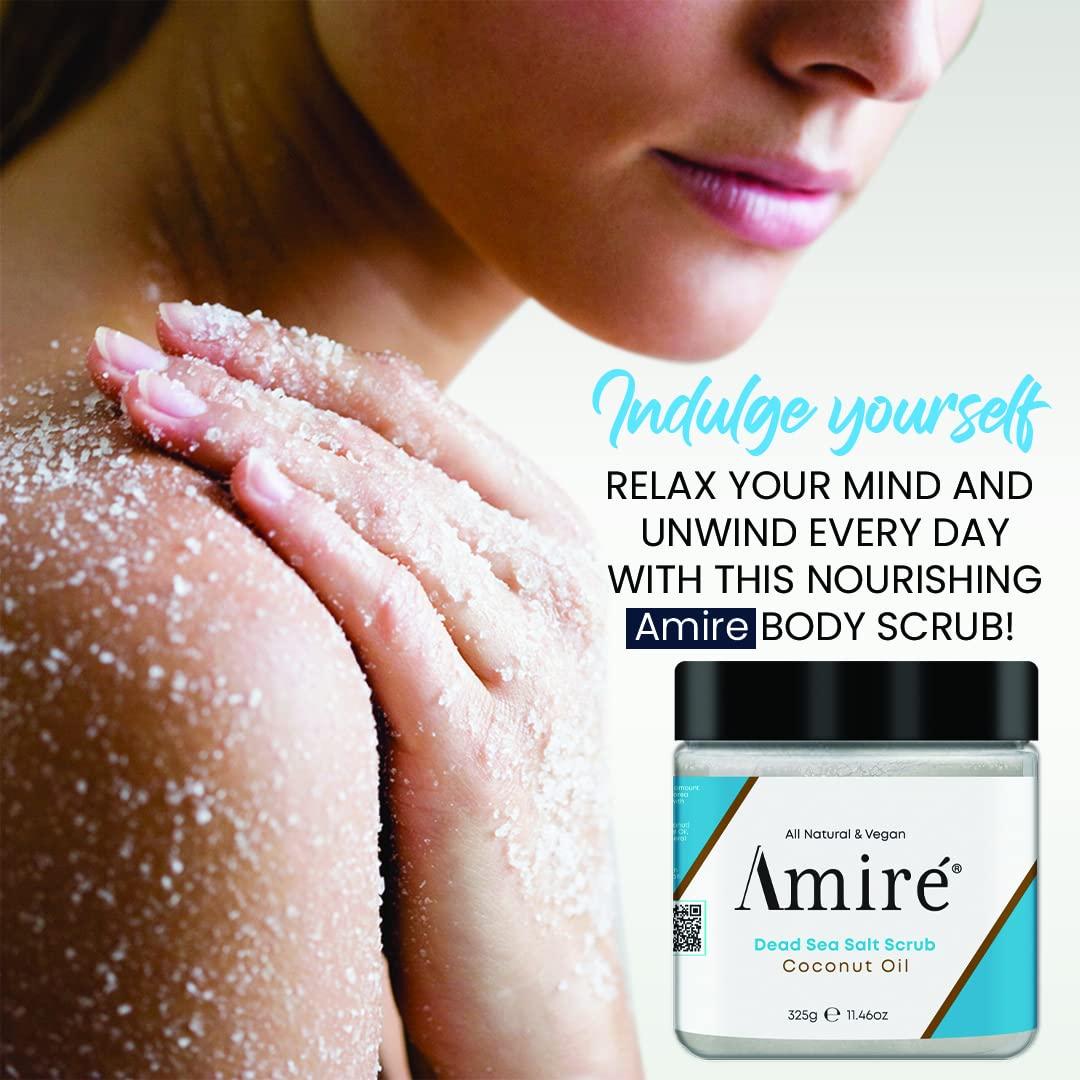 Coconut Milk Scrub - 100% Pure Dead Sea Salt Exfoliating Scrub for Body ...