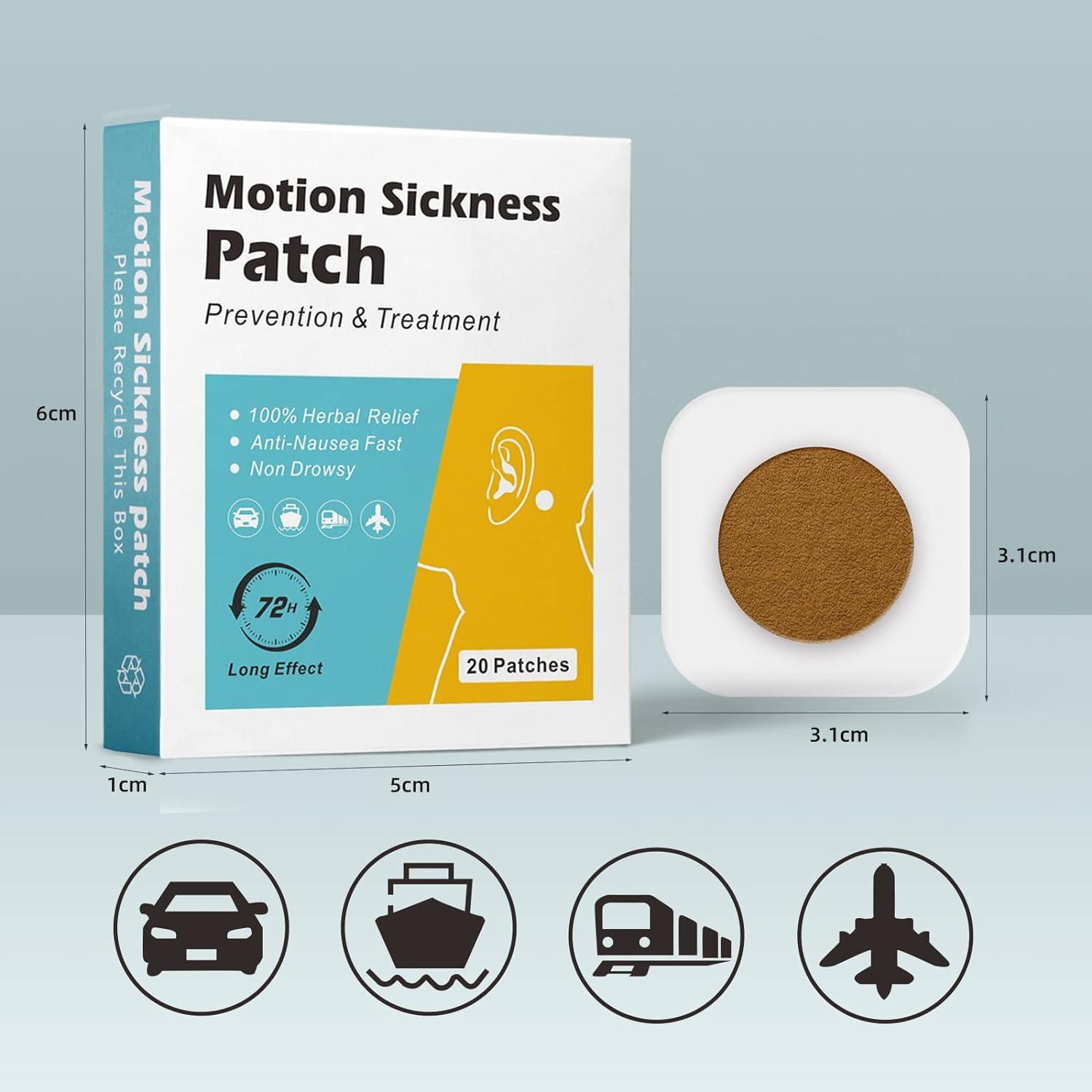 Motion Sickness Patches - Fast Acting Relief from Nausea, Dizziness ...