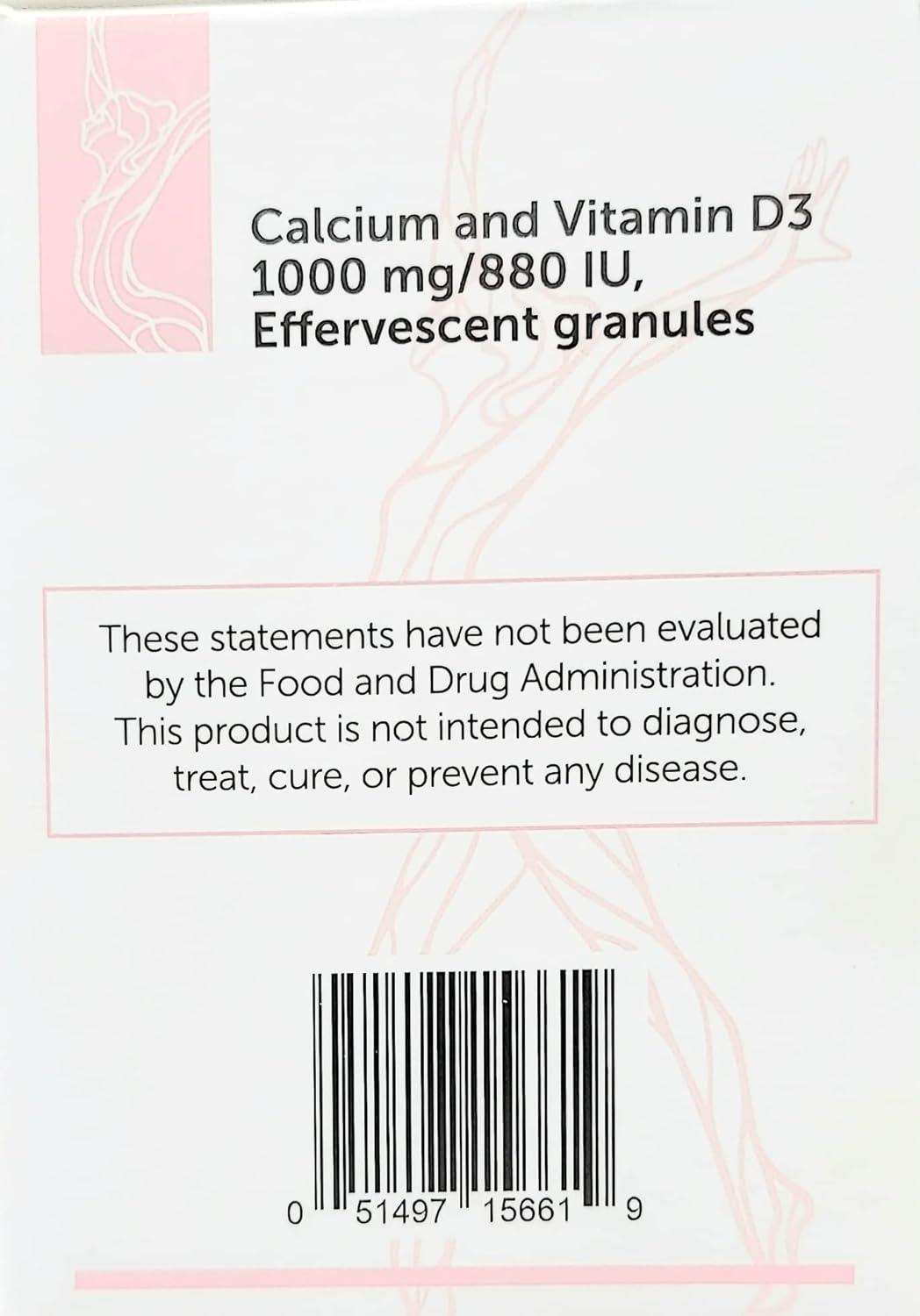 DNA Calcium 1000mg & Vitamin D3 880 IU Effervescent Granules - 30 Sachets | Buy Now with Express ...