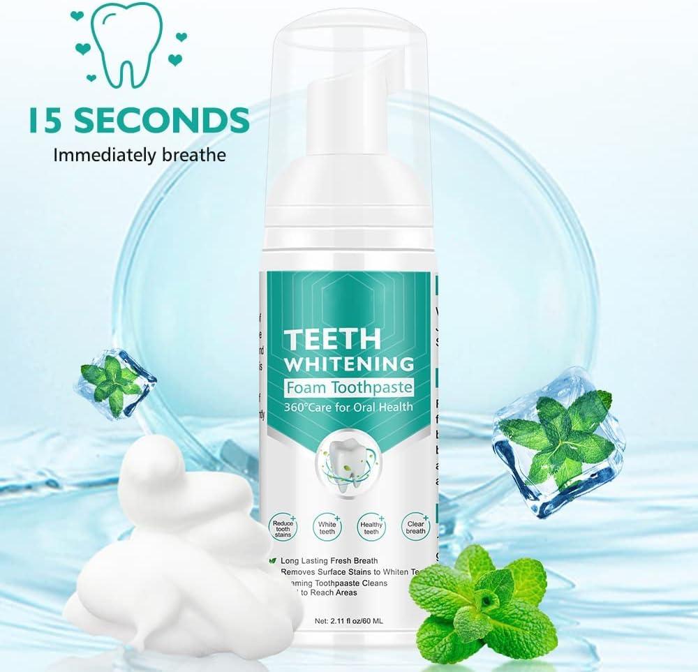 Foam Toothpaste - Fluoride Free Baking Soda Formula | 60 ml Oral Care ...