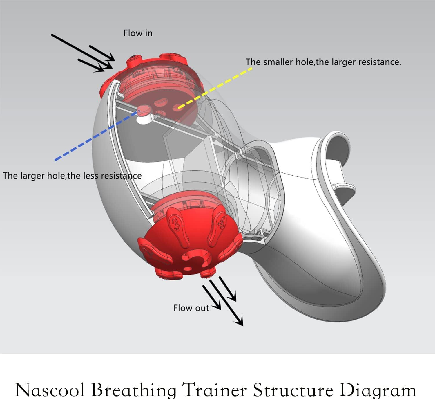 Nascool Lung Exerciser: Breathing Exercise Device for Athletes ...
