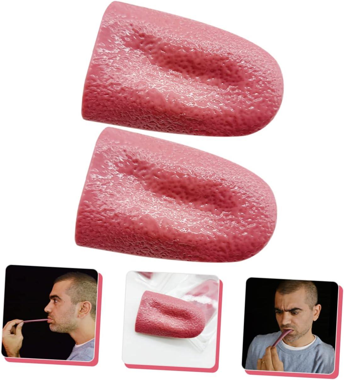 Buy Bcoath 2-St False Tongue for Halloween - Stretchy Artificial Horror ...