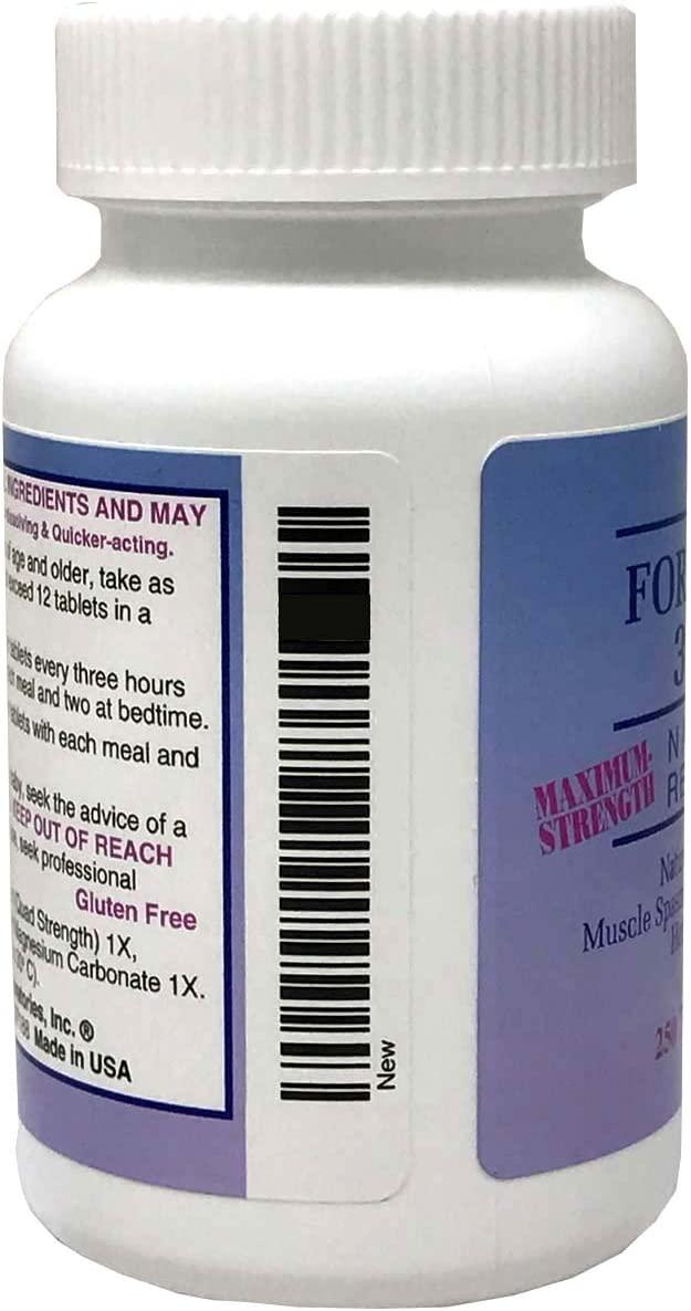 Dee Cee Labs Formula 303 Maximum Strength Muscle Relaxant Tablets - 250 ...