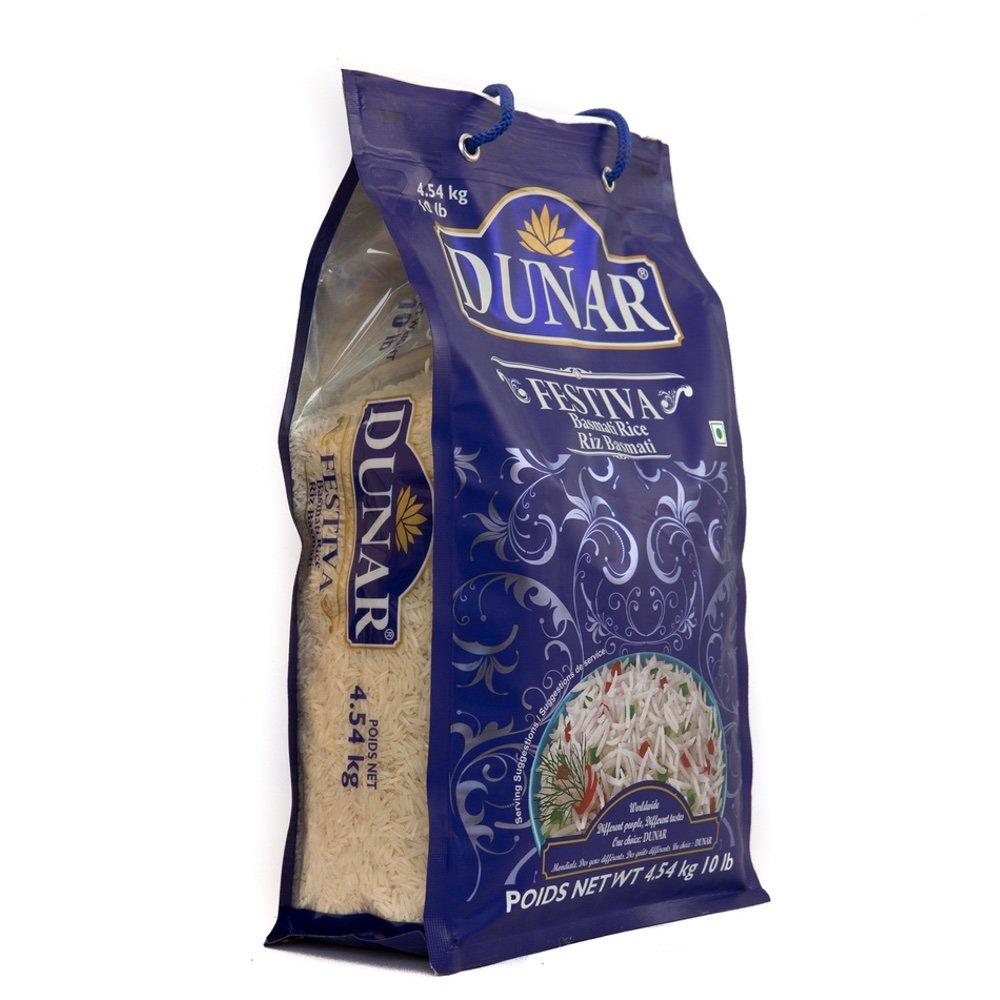 Dunar Festiva Pusa Basmati Rice 10 Lb - Premium Quality Long Grain Rice ...