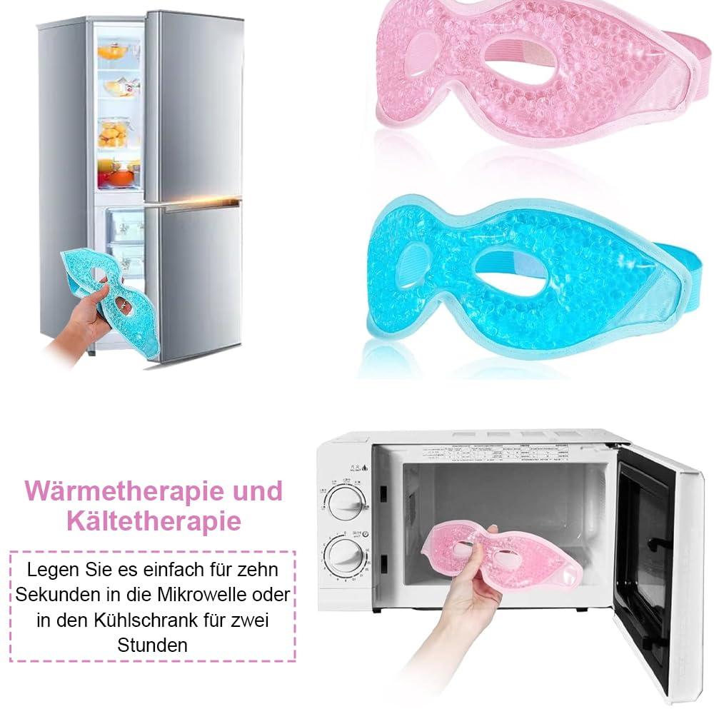 Buy 2-Piece Reusable Cooling Eye Mask Set | Gel Eye Masks for Tired ...