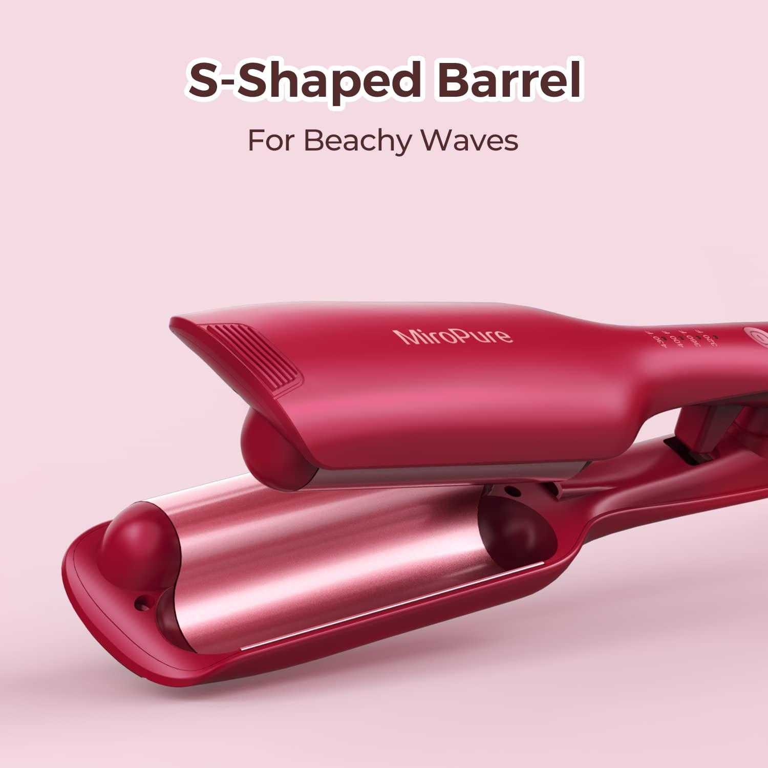 1 Inch Hair Waver Iron Beach Wand Crimper Barrel Curling Iron ...
