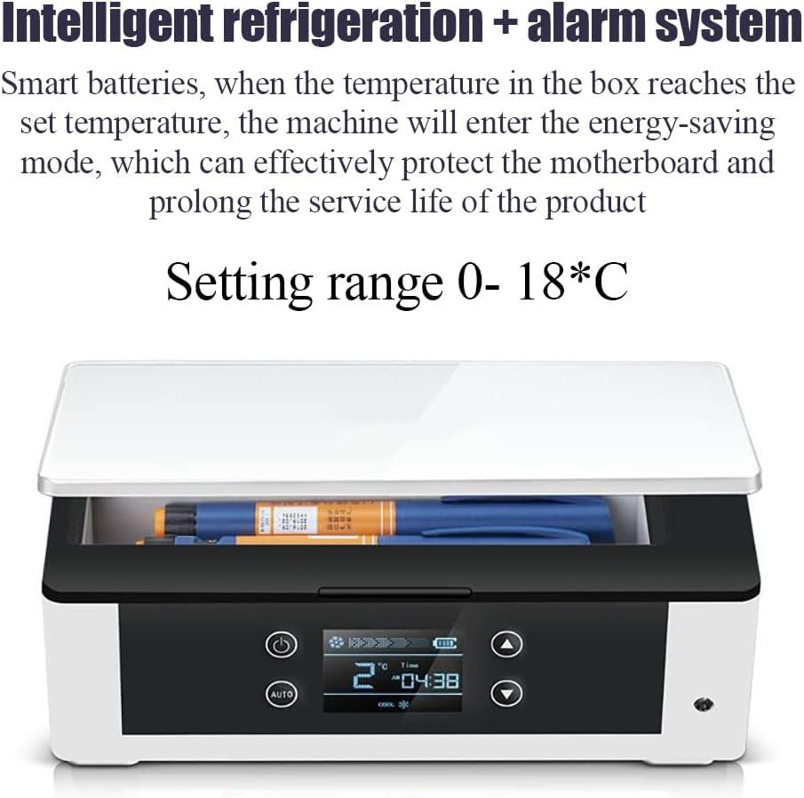AORGRE Portable Insulin Cooler with Accurate Temperature Control - 2-18 ...