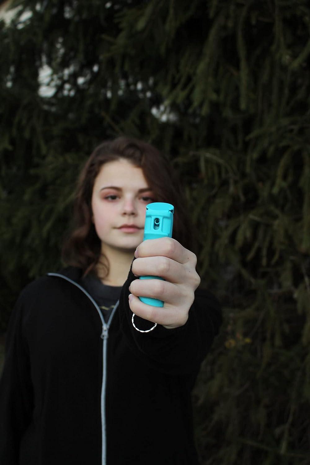 Kuros by Mace Brand Pocket Pepper Spray & Personal Alarm Combo (Turquoise) - 10 Self Defense ...