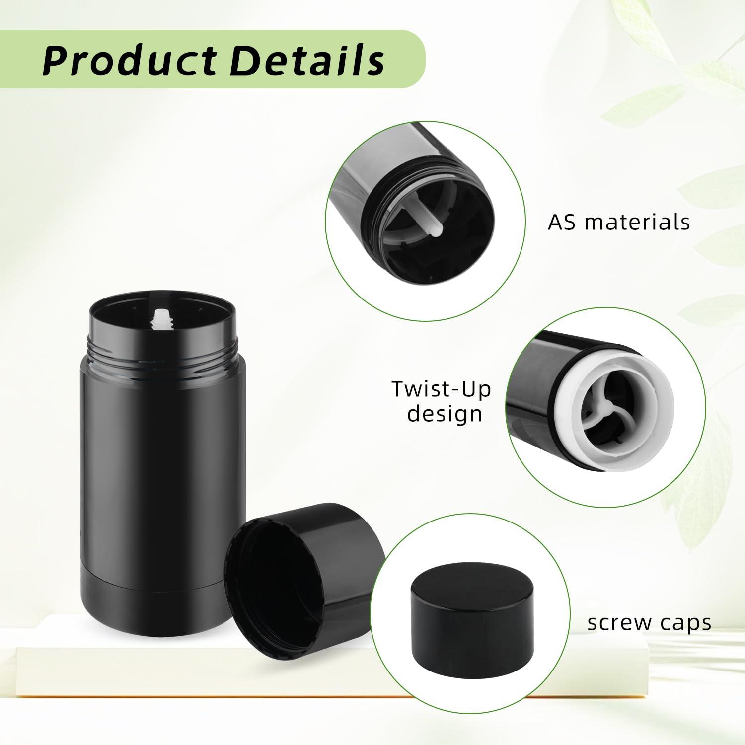 10 Pcs Empty Deodorant Containers Bottom Fill Deodorant Bottles ...