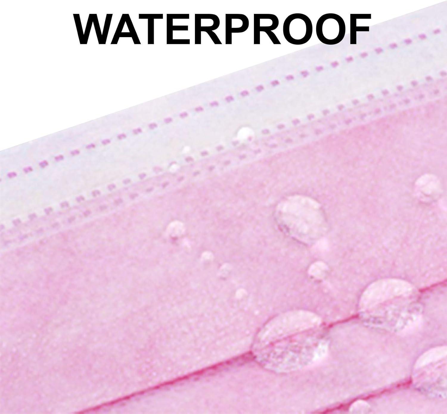 TBOC Disposable Hygiene Mask - 200 Pink 3-Layer Polypropylene Masks ...