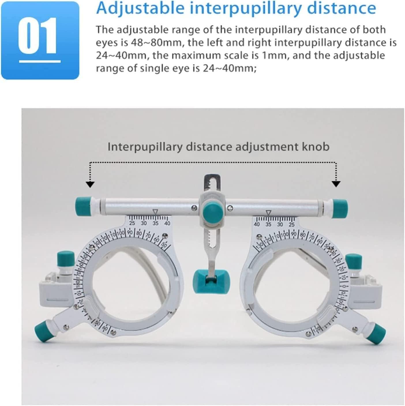 Buy Gehpyyds Universal Optical Trial Frame - Adjustable Lens PD 48-80mm ...