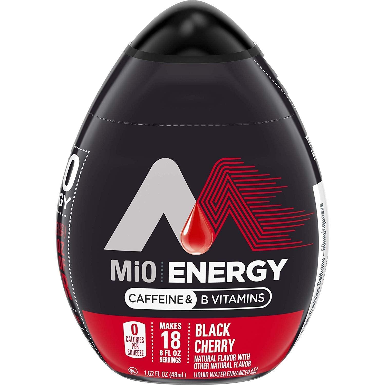 MiO Energy Black Cherry Liquid Water Enhancer 1.62 fl oz (Limited ...