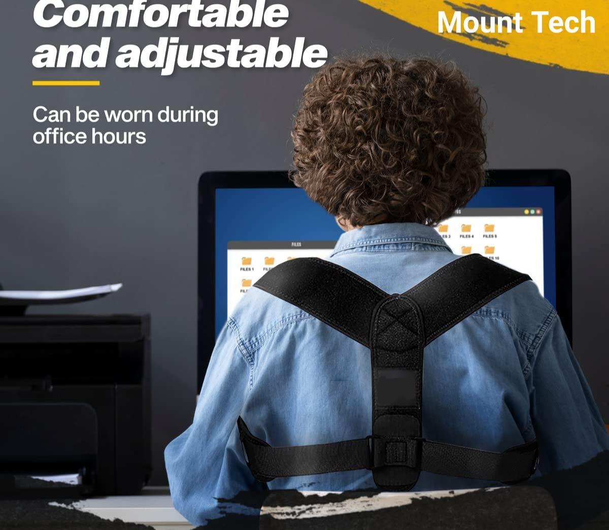 Mount Tech Posture Corrector for Men and Women - Adjustable Upper Back ...