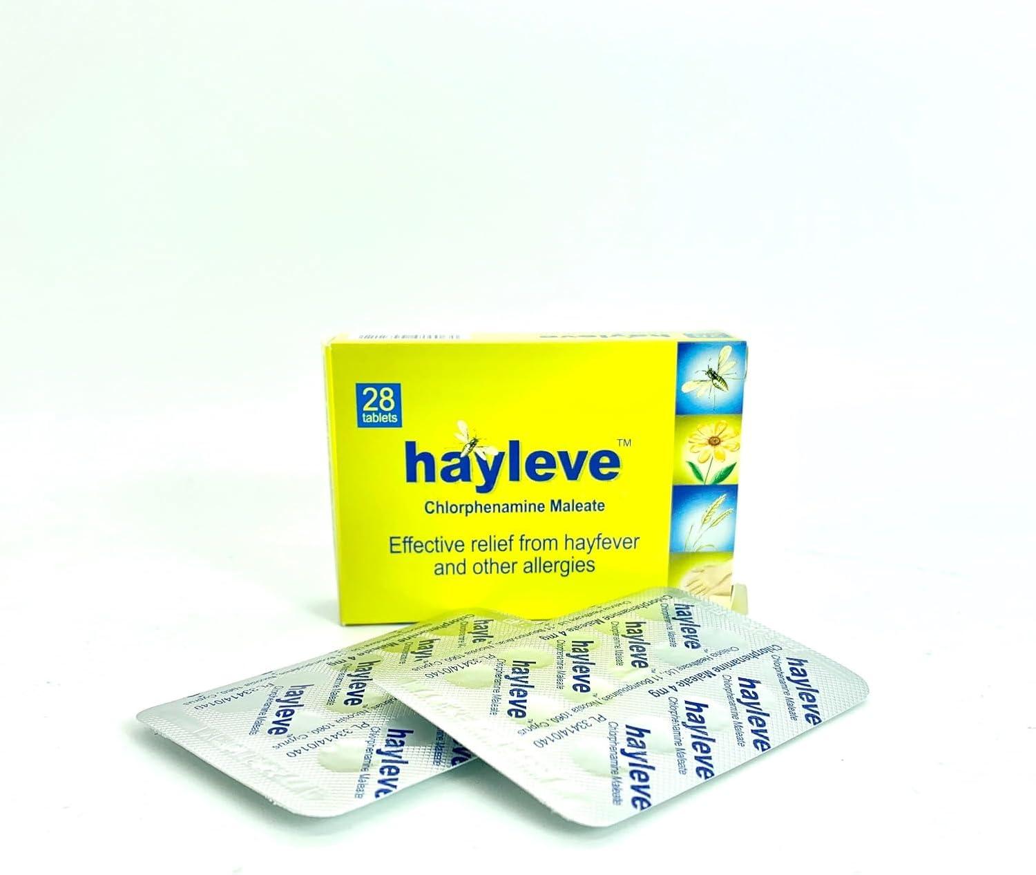 Hayleve Allergy Relief Tablets Fast Acting Antihistamine for Hayfever ...