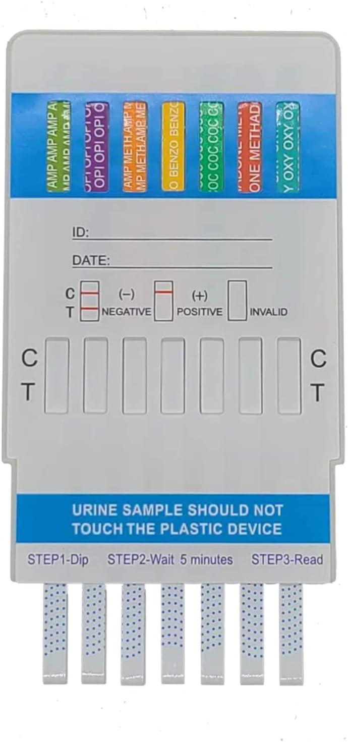 10 Panel Urine Test Dip Card - Rapid One-Step Detection Kit, Results in ...