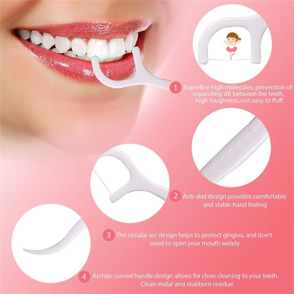 Cupinyo Dental Floss Sticks - 300pcs Teeth Cleaning Floss Picks for Gap ...