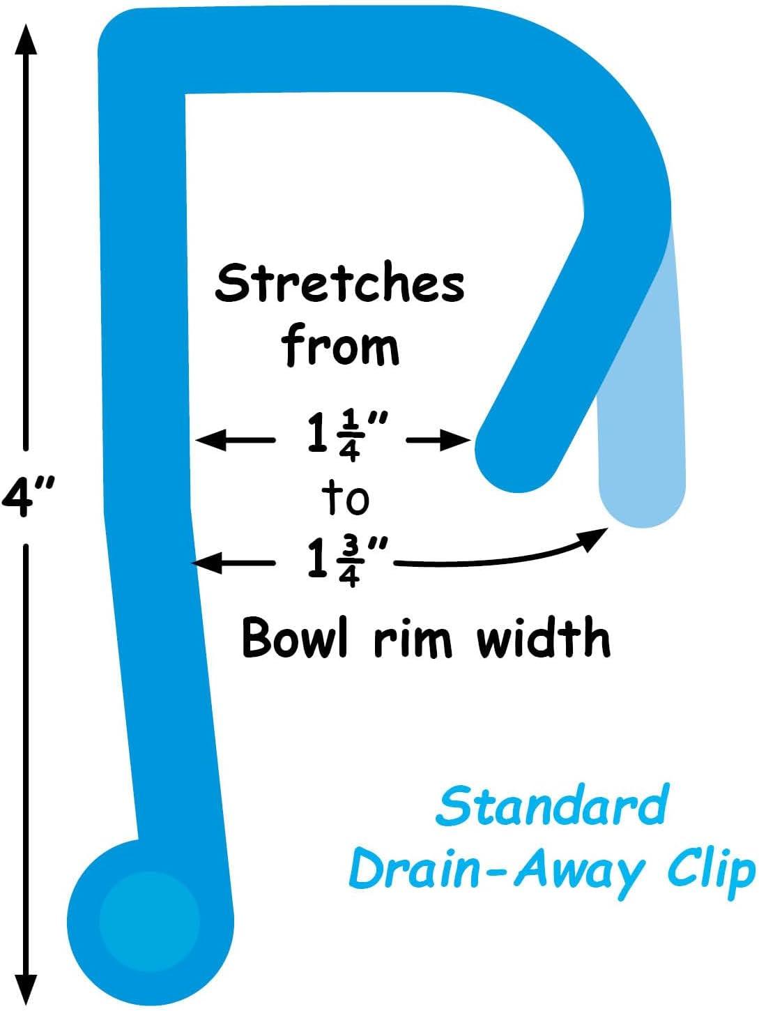 Original Blue Stickman Drain-Away PD Toilet Clip - Standard Size (1.5-1 ...