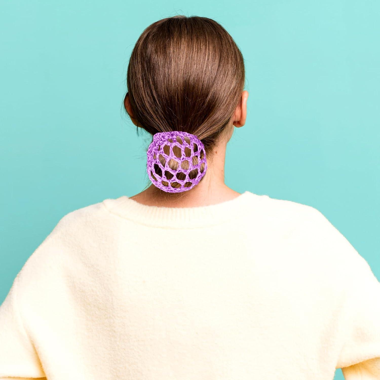 12 Pcs Snood Hair Net Hair Bun Holder Ballet Hair Net for Buns Ballet ...