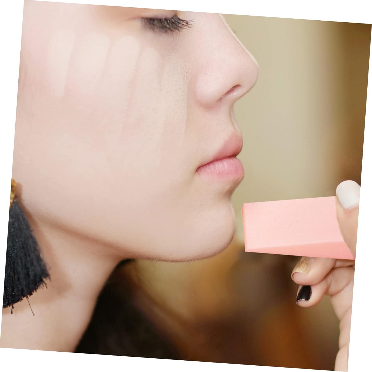 SHOWERORO Face Powder Puffs 2 Sets Triangle Puff Makeup Sponge Wet Dry ...