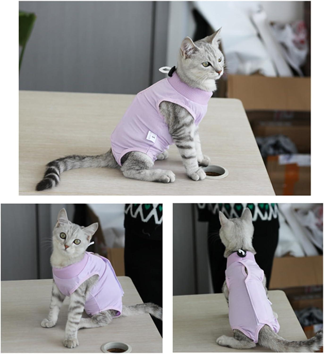 YouLhamy Katzenbody - Post-Op Recovery Suit for Cats | Anti-Lick Wound ...