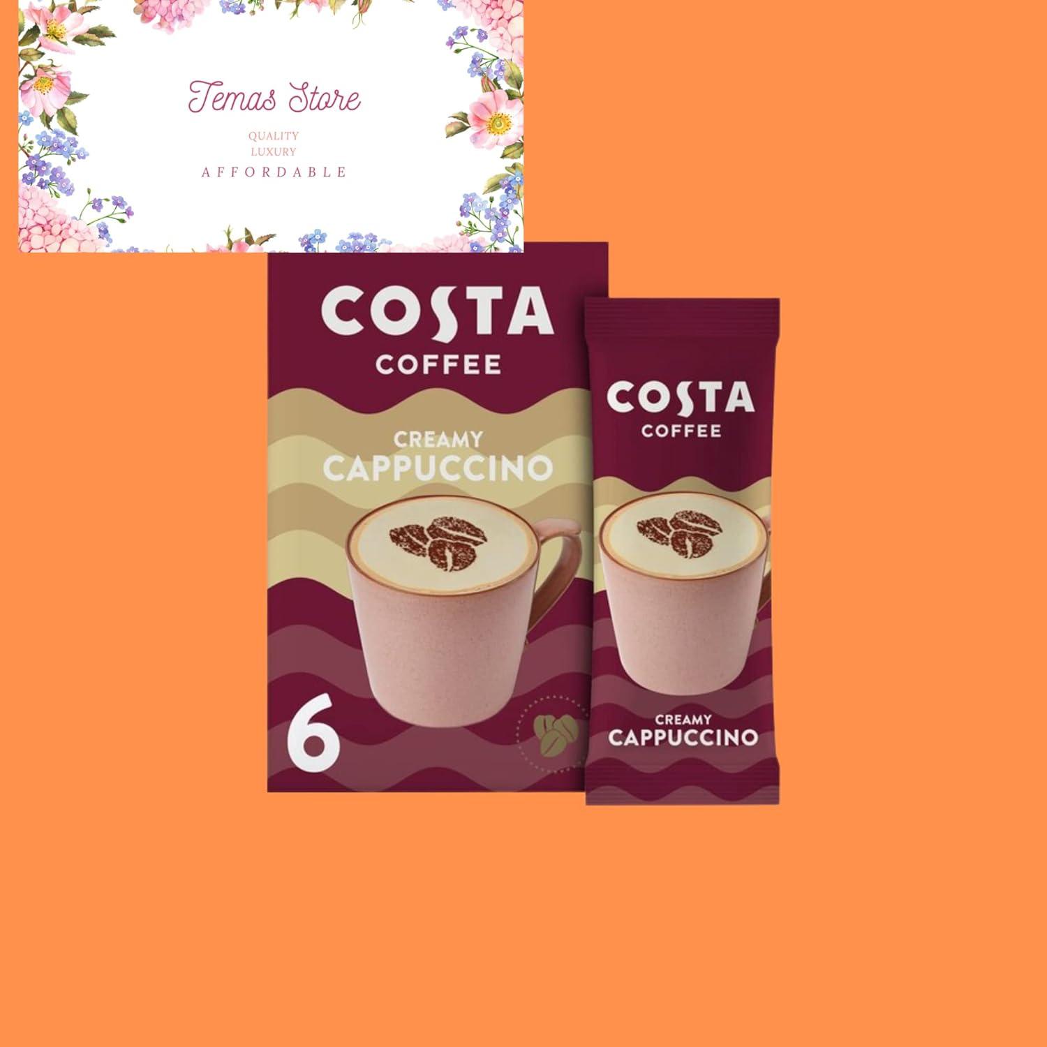Temas Costa Coffee Instant Coffee Sachets Bundled With Reusable Coffee ...