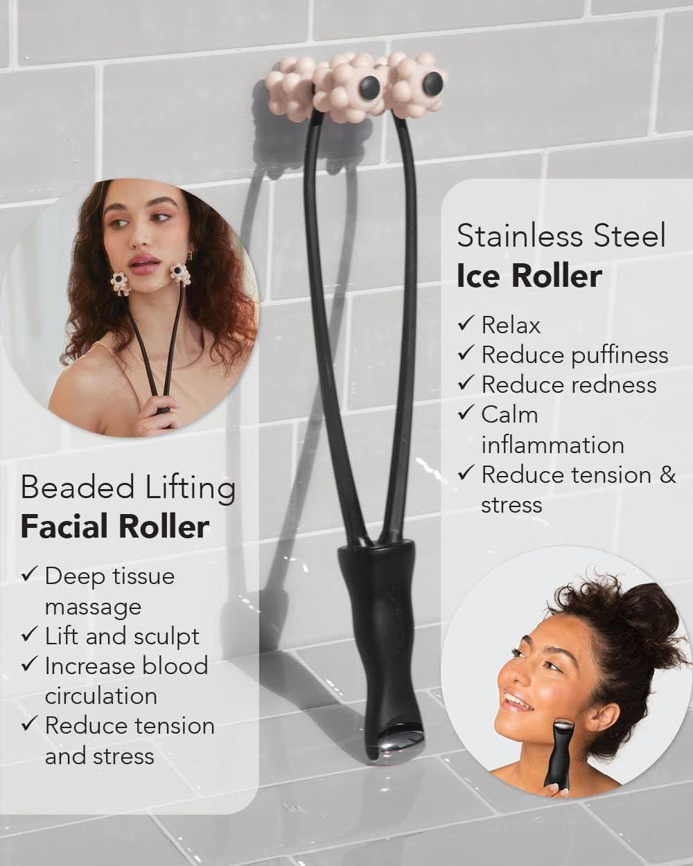 Kitsch 2-in-1 Face Roller & Ice Roller Set for Puffy Eyes and Jawline ...