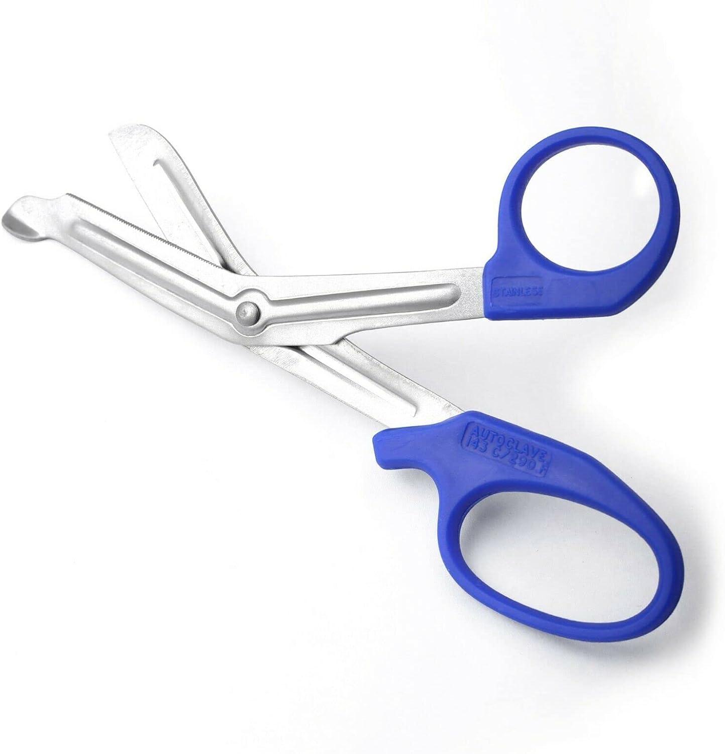 CE Certified Blue 7.5 inch Utility Bandage Tuff Cut Scissor - First Aid ...