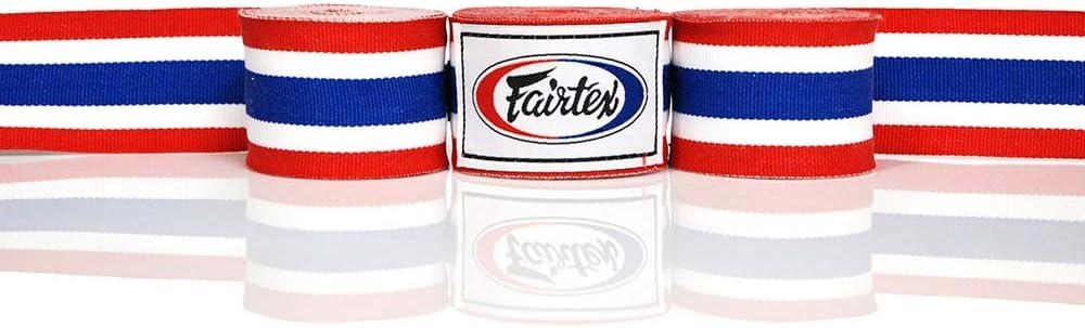 Buy Fairtex Semi-Elastic Thai Flag Hand Wrap Bandages - 4.5m ...