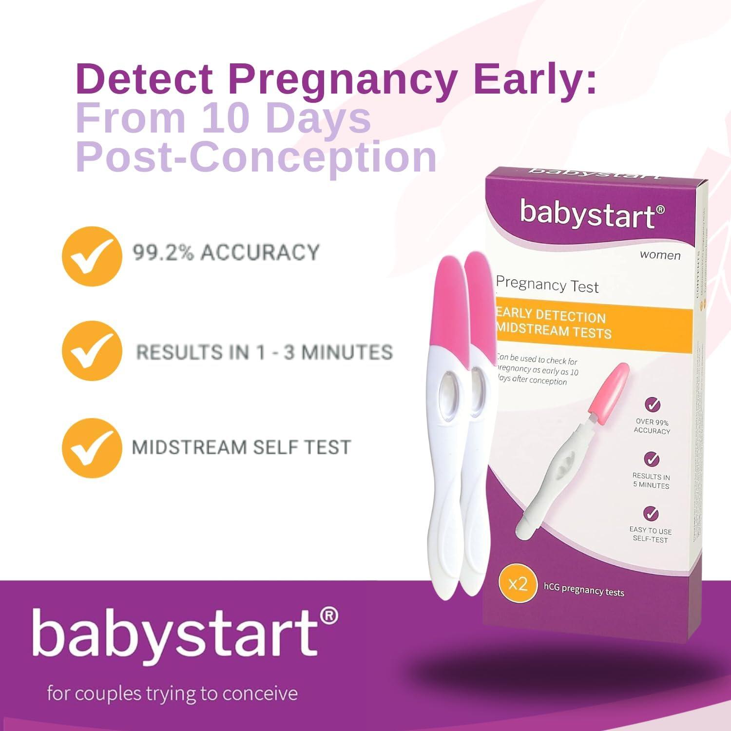 Early Detection Pregnancy Test Kit by Babystart for Easy at Home ...