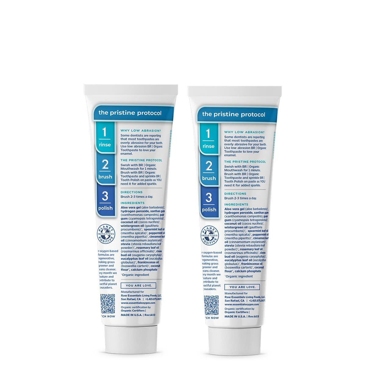 BR Organic Low Abrasion Toothpaste Wintergreen - Eco-Friendly Effective ...