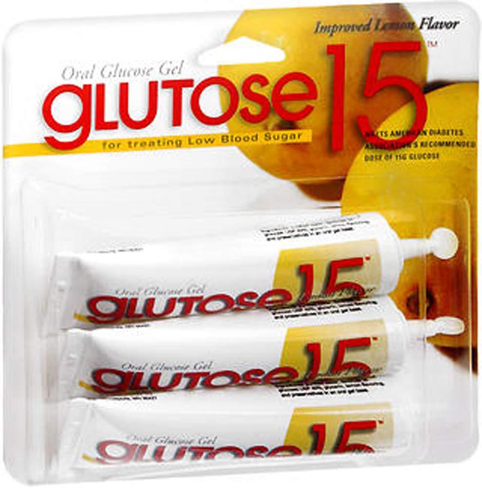 Glutose-Lemon 15g Tube 3-Pack: Fast-Acting Glucose Gel for Diabetics ...