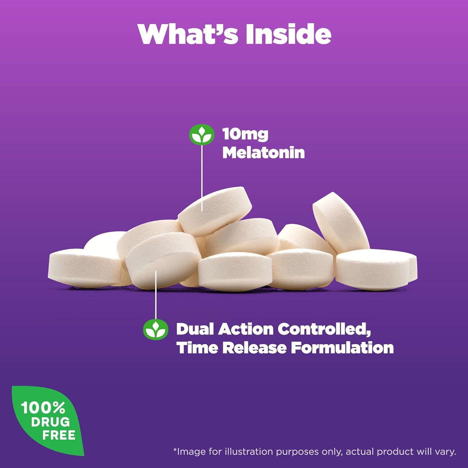 Natrol Melatonin Advanced Sleep Tablets with Vitamin B6 - Fall Asleep ...