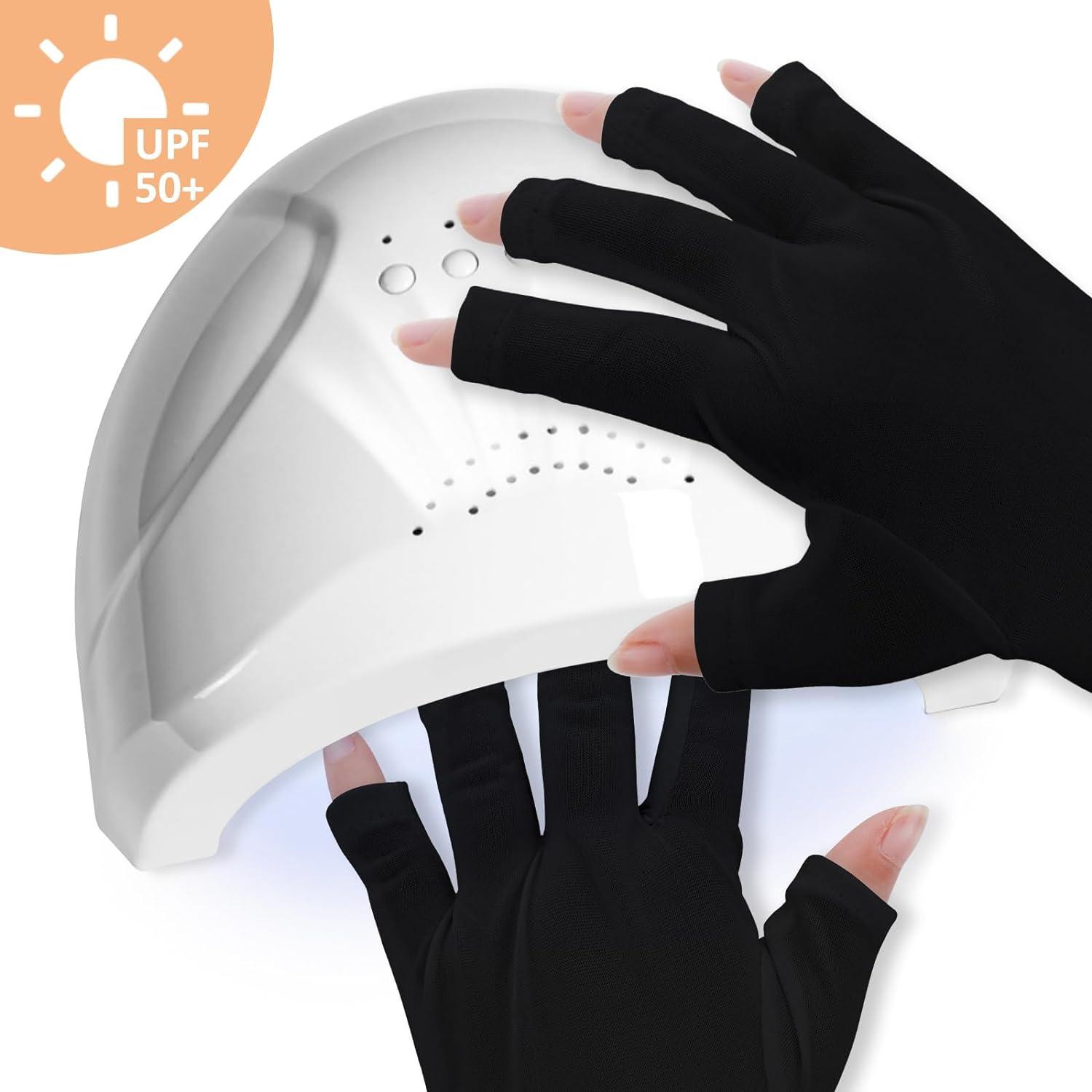 simarro Anti-UV Gloves for Gel Nail Lamp Professional UPF50+ UV ...
