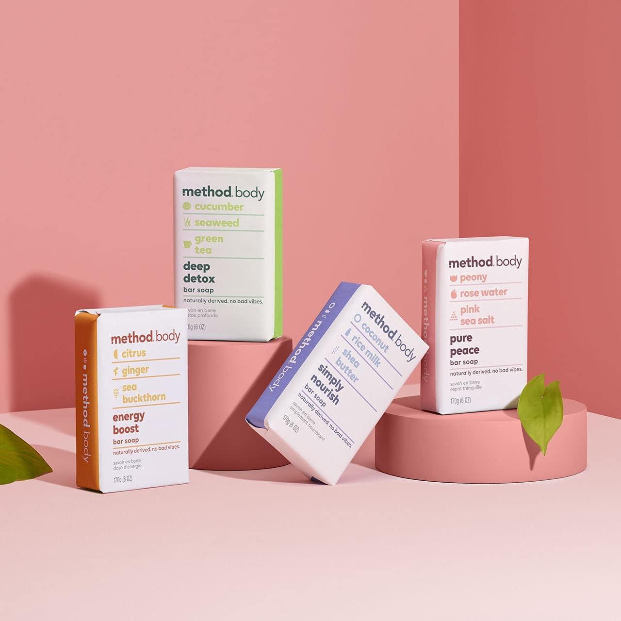 Method Bar Soap Energy Boost 6 oz 4-Pack - Packaging May Vary ...