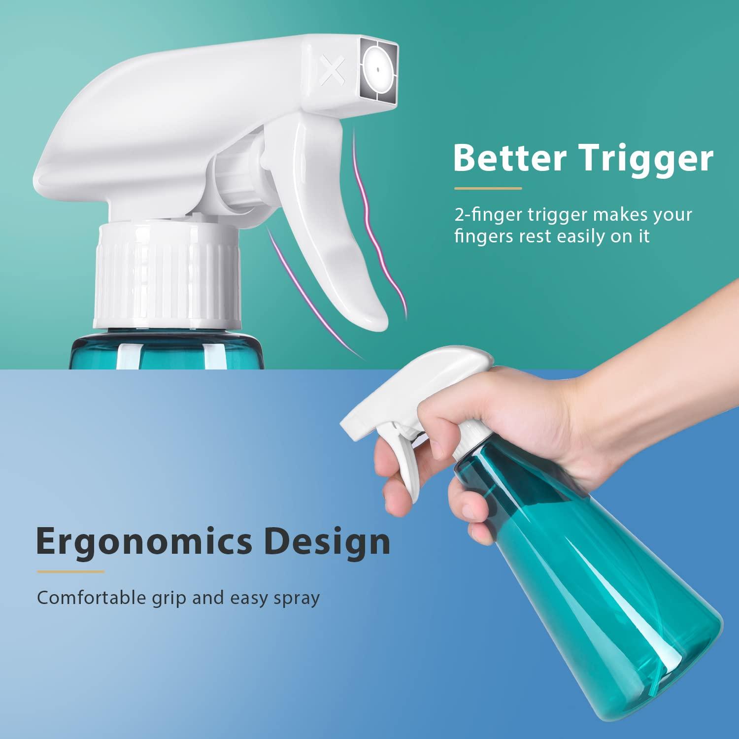 Bealee Plant Mister Spray Bottle (3 Pack, 16 oz) - Refillable Water Misting Sprayer for Plants ...