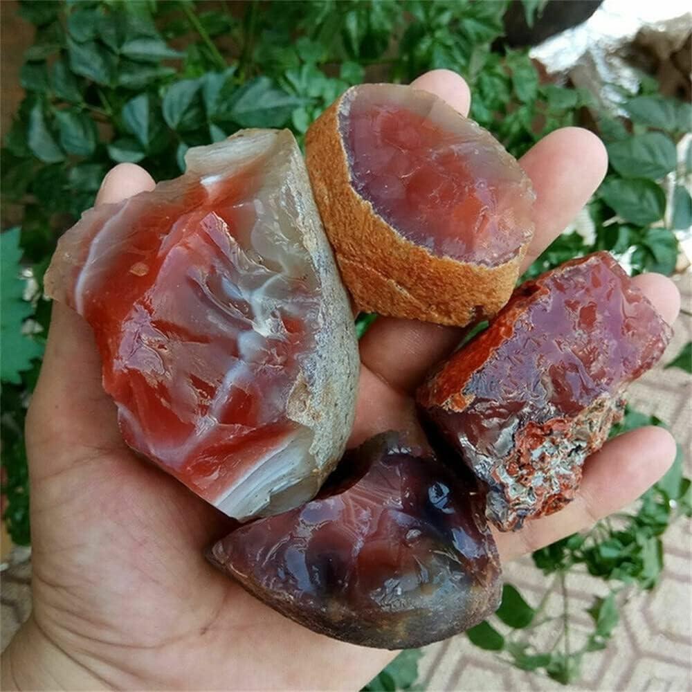 raw red agate