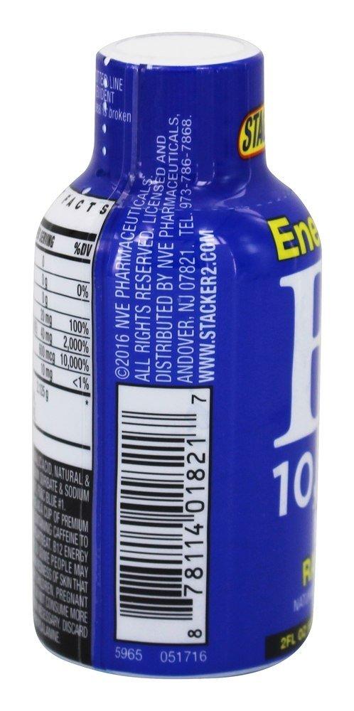 Stacker 2 Blue Raspberry B12 Energy Shot (12 Pack)