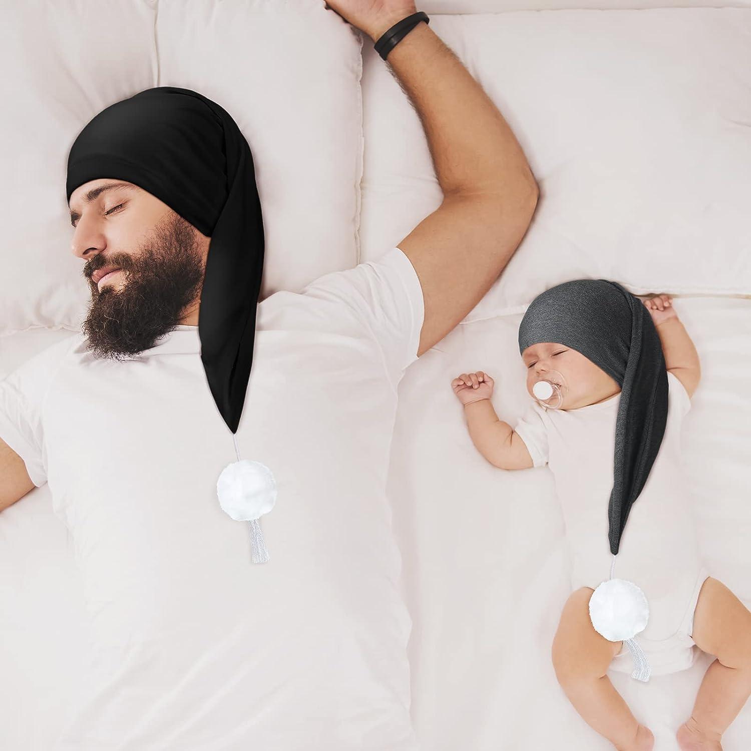 Adjustable Night Sleeping Cap Set with Pom Ball - 4 Colors | Buy Now ...