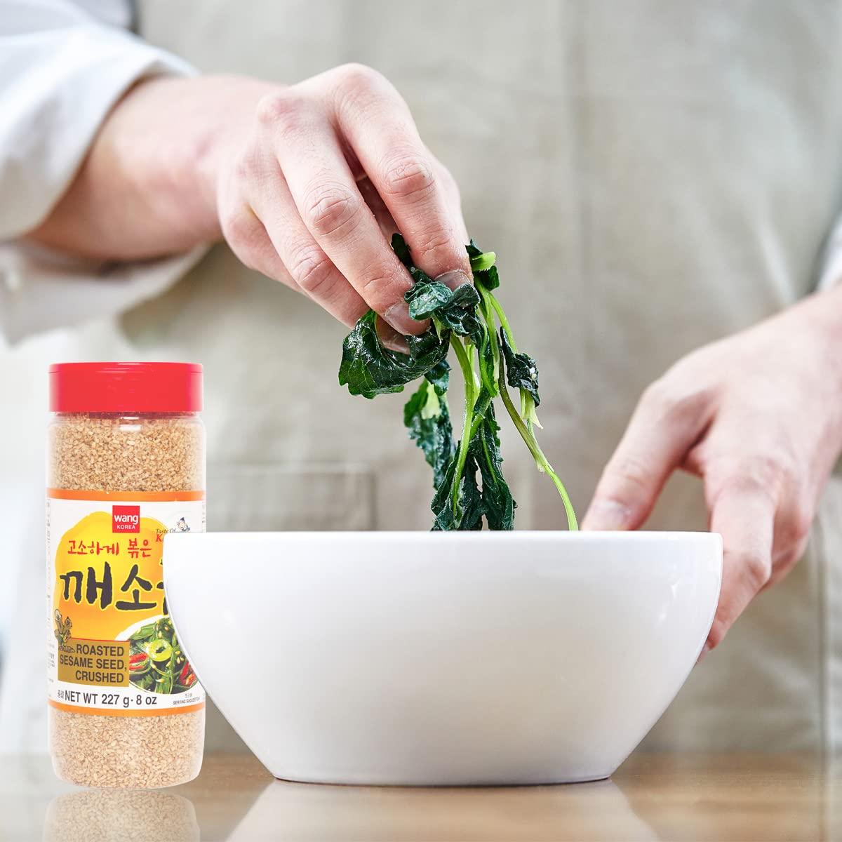 Wang Crushed Sesame Salt - Korean Seasoning Blend, Mild & Toasty Flavor ...