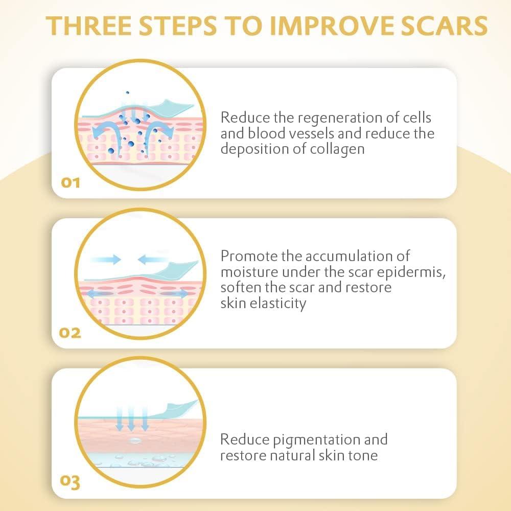 Coolwin Silicone Scar Strips - Multi-Use Scar Removal Cream 4pcs - 2 ...