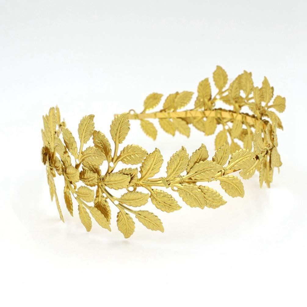 Golden Laurel Leaf Crown Tiara | Greek Roman Costume Accessory | Women ...