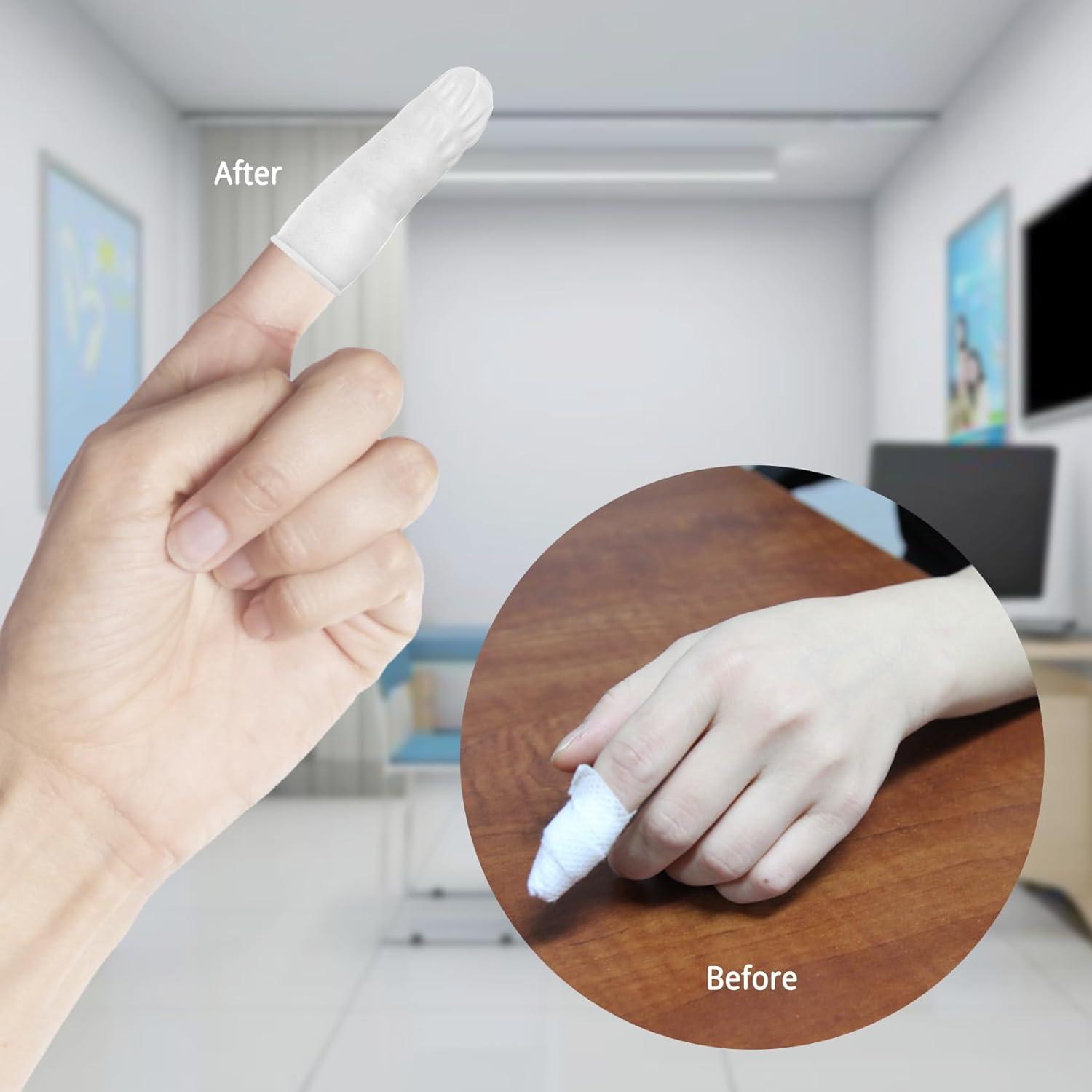 200PCS White Latex Finger Protectors - Anti-Static Finger Covers for ...