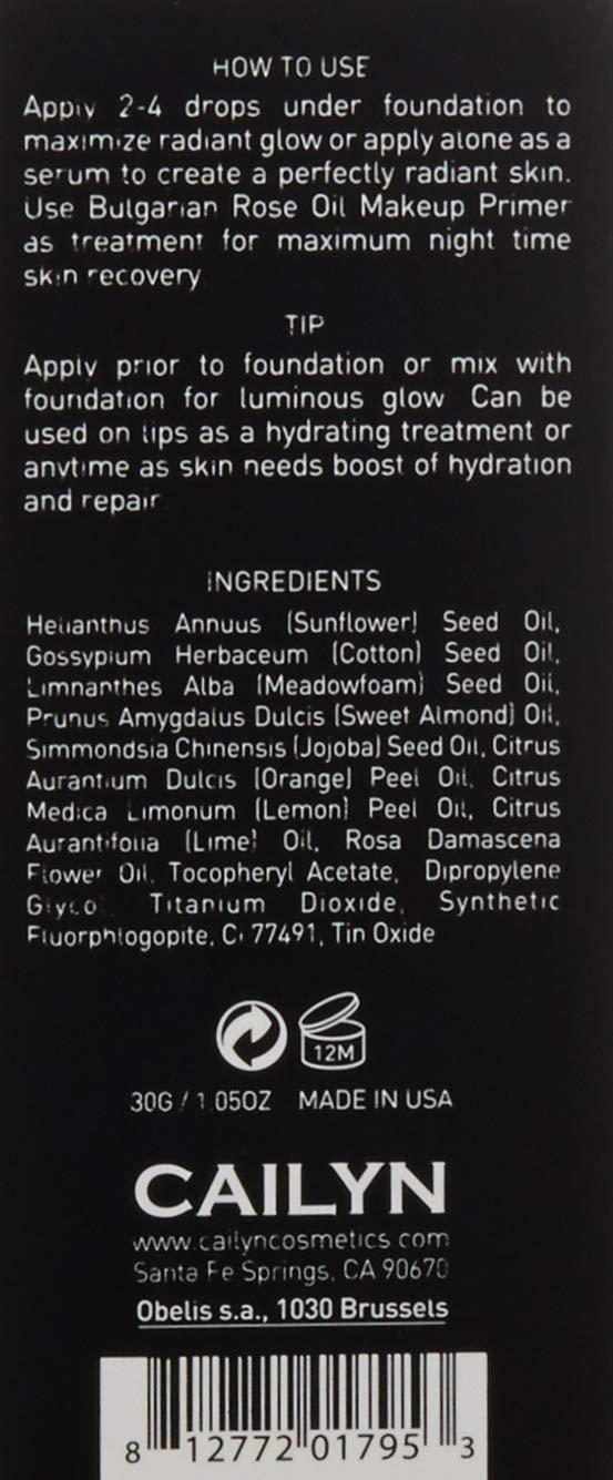 CAILYN Cosmetics Bulgarian Rose Oil Makeup Primer 1.01 Fl Oz ...