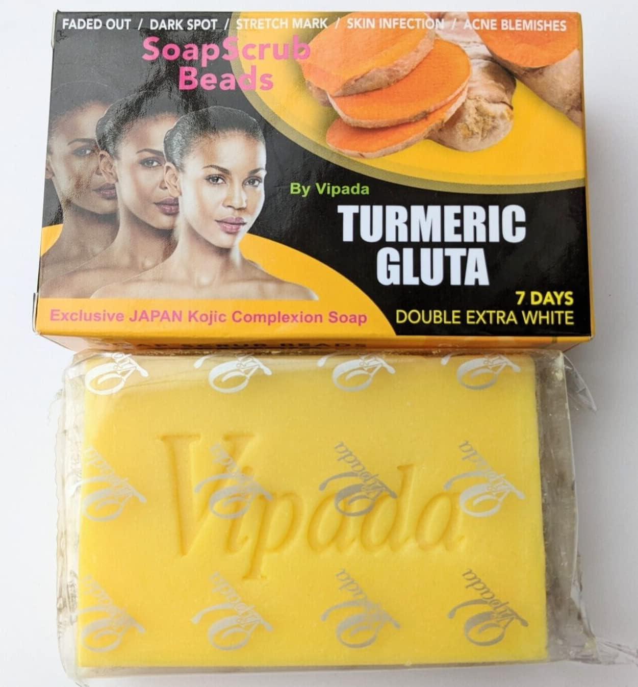 Vipada Turmeric & Gluta + Kojic Soap 160g bars *Double White ...