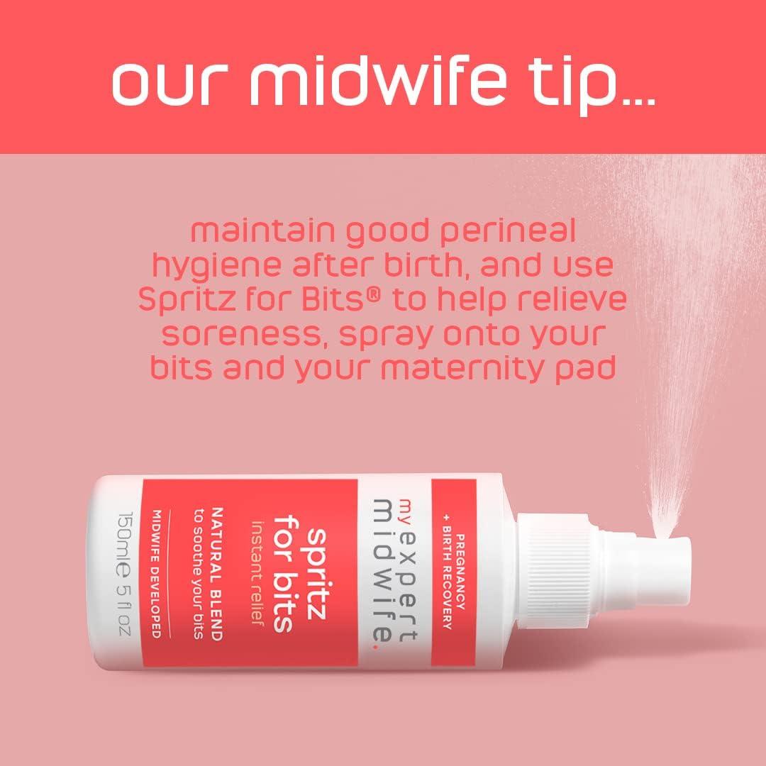 My Expert Midwife Spritz for Bits 150ml - Pregnancy & Postpartum Relief ...