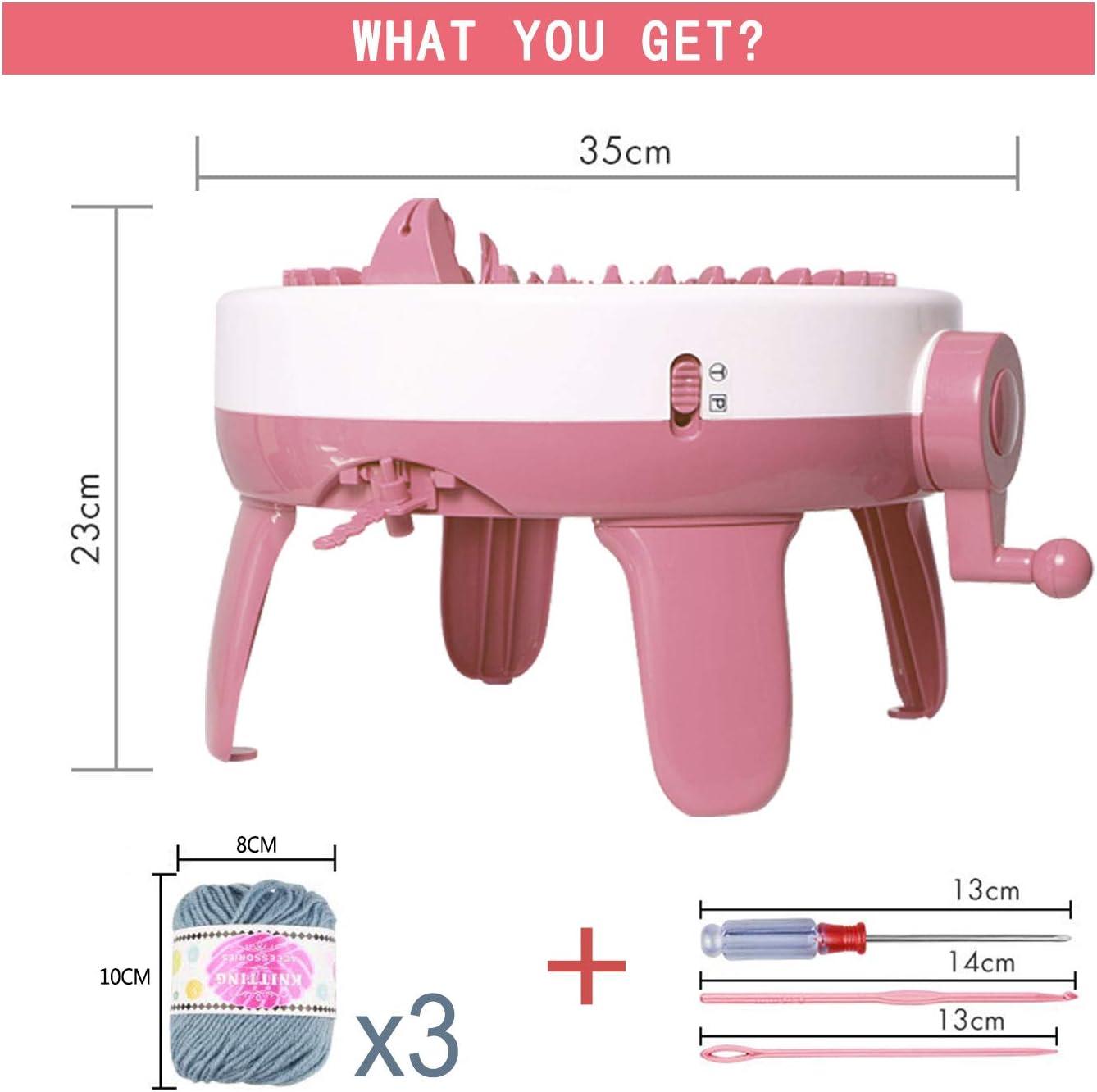 40-Needle Smart Knitting Machine Kit | Double Weaving Loom for Kids ...