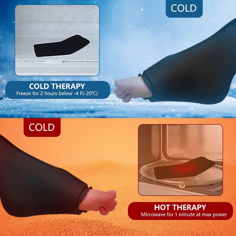 ACOHICE Ankle Brace Ice Pack for Injuries - Reusable Gel Pack for ...