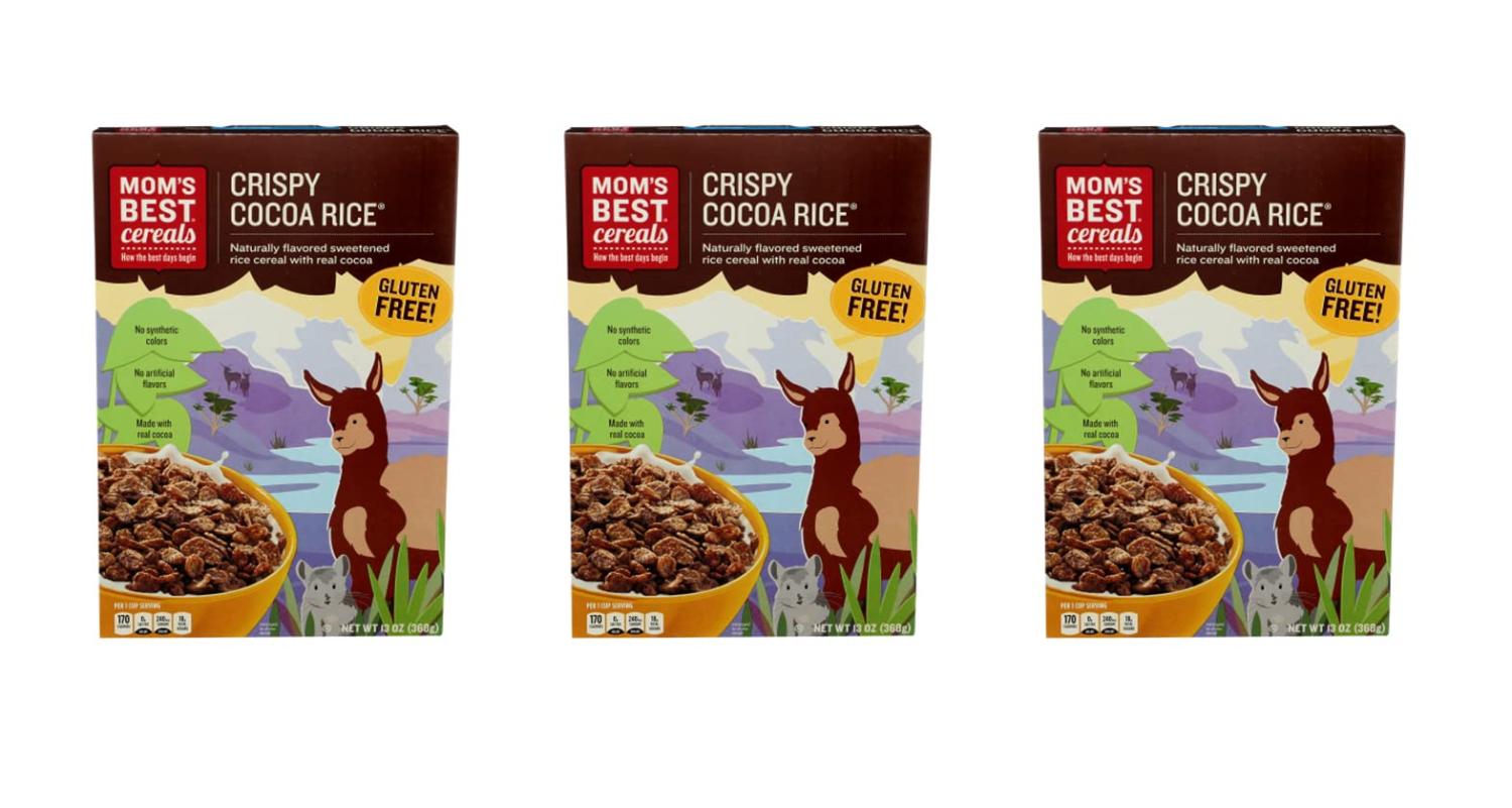 Mom's Best Cereals Crispy Cocoa Rice Cereal 13 oz (Pack of 3 ...